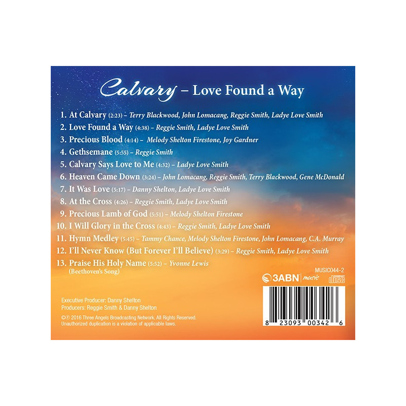 Calvary — Love Found a Way CD